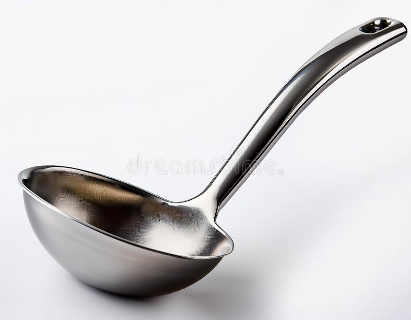 Curved Handle Ladle stock illustration. Illustration of tool - 336133865