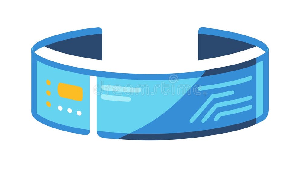 Curved Interactive Display, Symbolizing Augmented Reality and Future ...