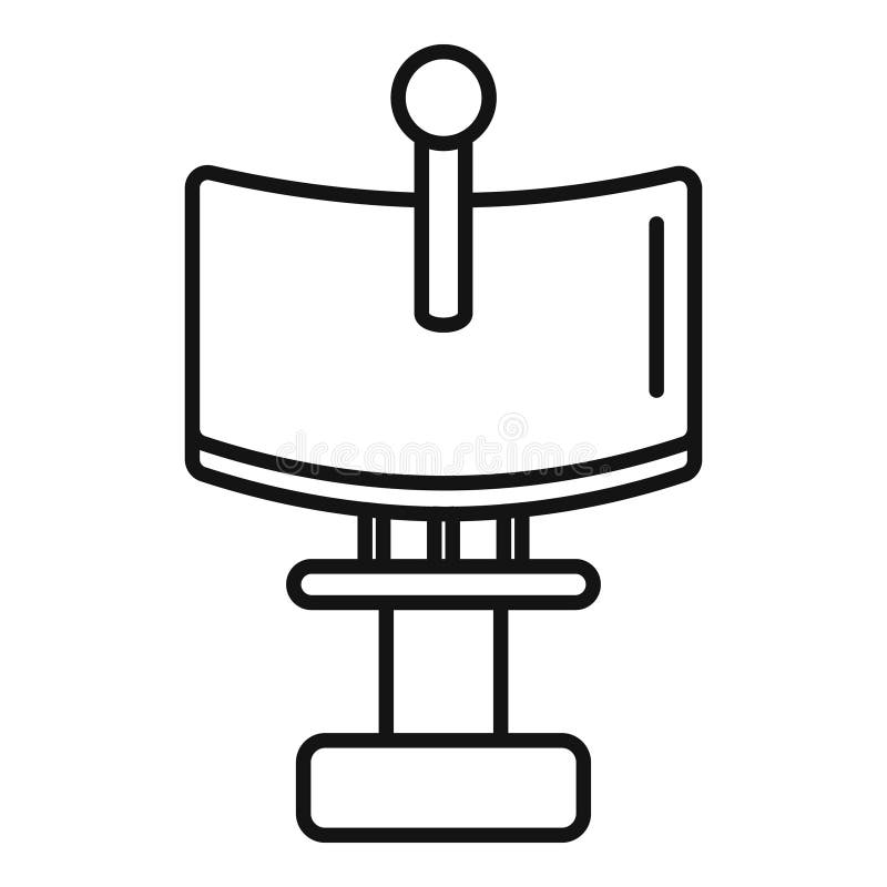 Curved Interactive Whiteboard with Marker Standing on Adjustable Stand ...