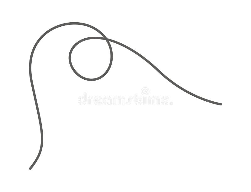 Curved Line Icon stock vector. Illustration of black - 281088717