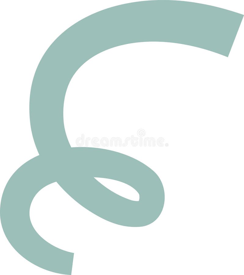 Curved Line Abstract Doodle Stock Vector - Illustration of line, curve ...