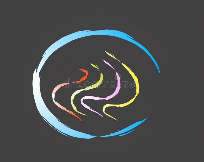 Curved Line Stroke Stroke Vector Illustration Stock Vector ...