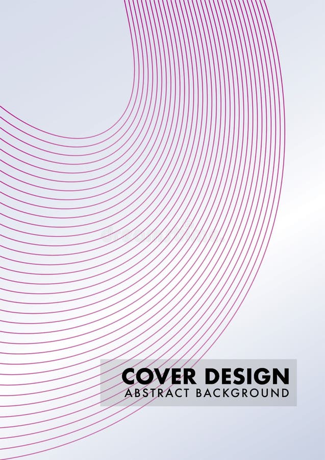 Curved Lines Design Vector, Abstract Wave Line, Cover Design Template ...