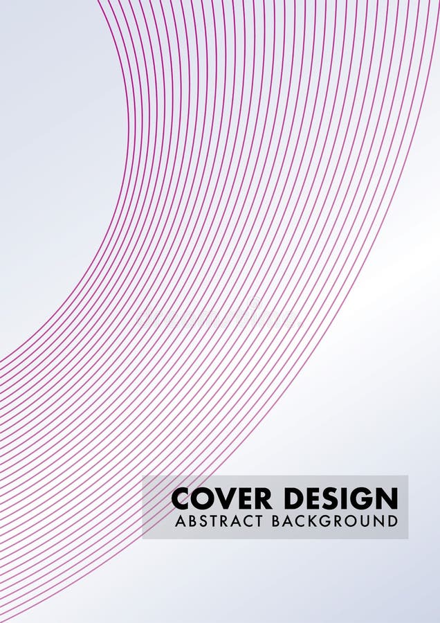Curved Lines Design Vector, Abstract Wave Line, Cover Design Template ...