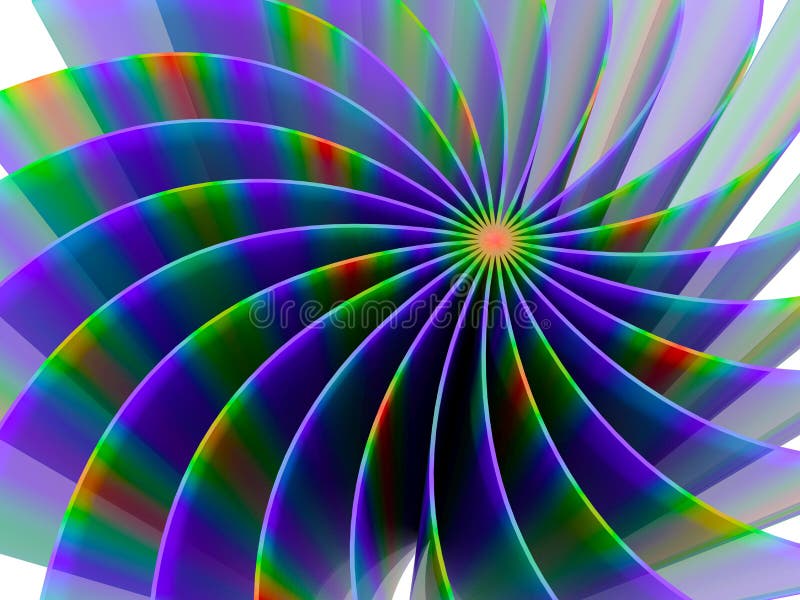 The Curved Lines of Different Colors â„–3 Stock Illustration ...