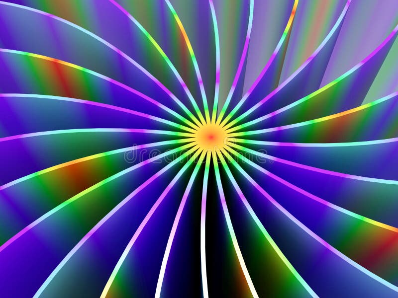 The Curved Lines of Different Colors â„–3 Stock Illustration ...