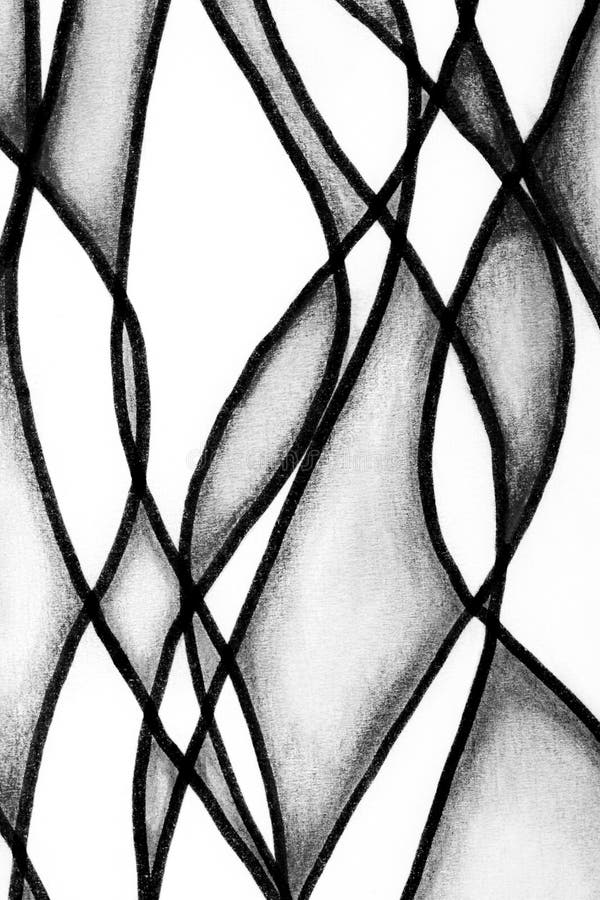 Curved lines drawing stock illustration. Illustration of intersecting ...