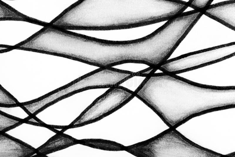 Curved lines drawing stock illustration. Illustration of hand - 86540059