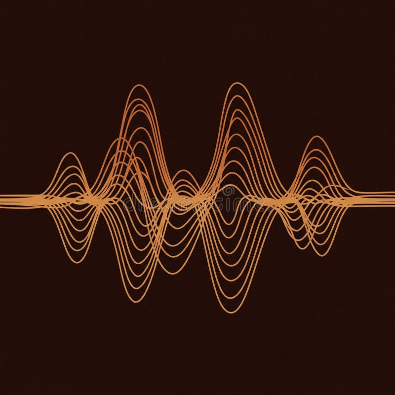 Curved Lines Form a Complex Wave Pattern Against a Dark Background ...