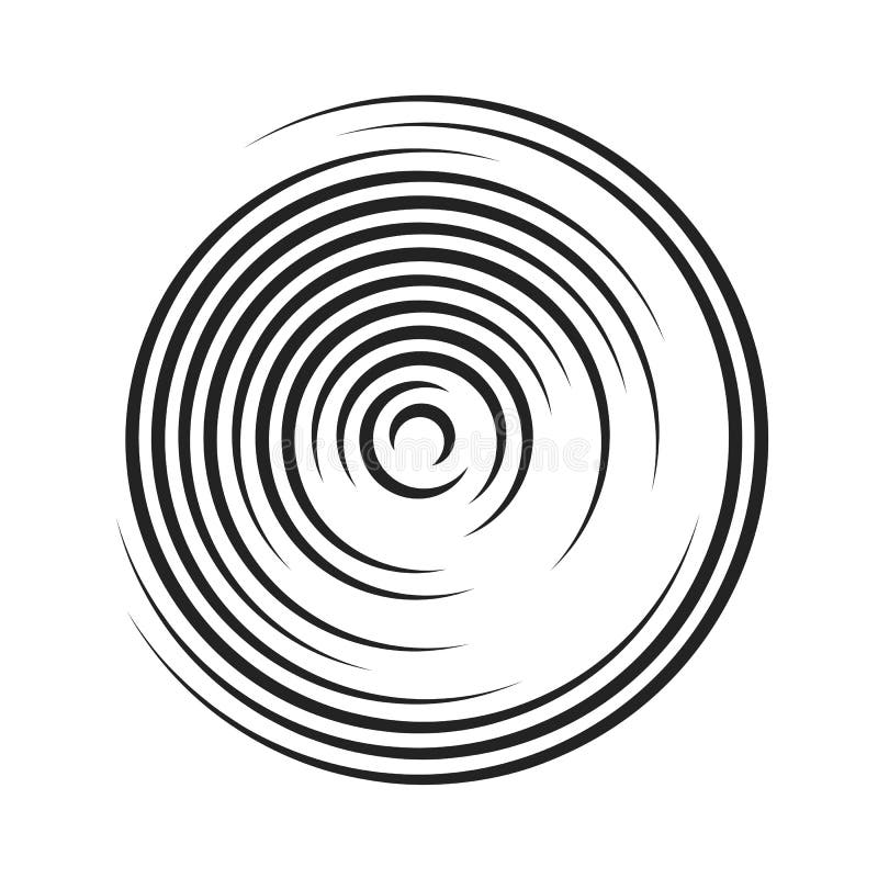 Curved Lines that Makes a Round Shape Stock Illustration - Illustration ...