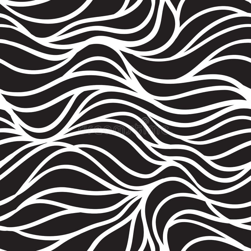 Curved lines pattern stock vector. Illustration of doodle - 85406337