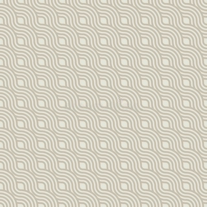 Curved Lines Seamless Pattern Stock Illustration - Illustration of ...