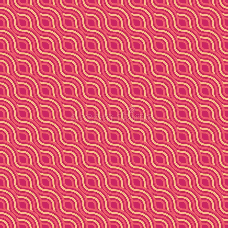 Curved Lines Seamless Pattern Stock Vector - Illustration of repeat ...