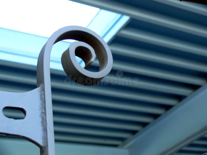 Curved Metal stock photo. Image of perspective, looking - 3258572