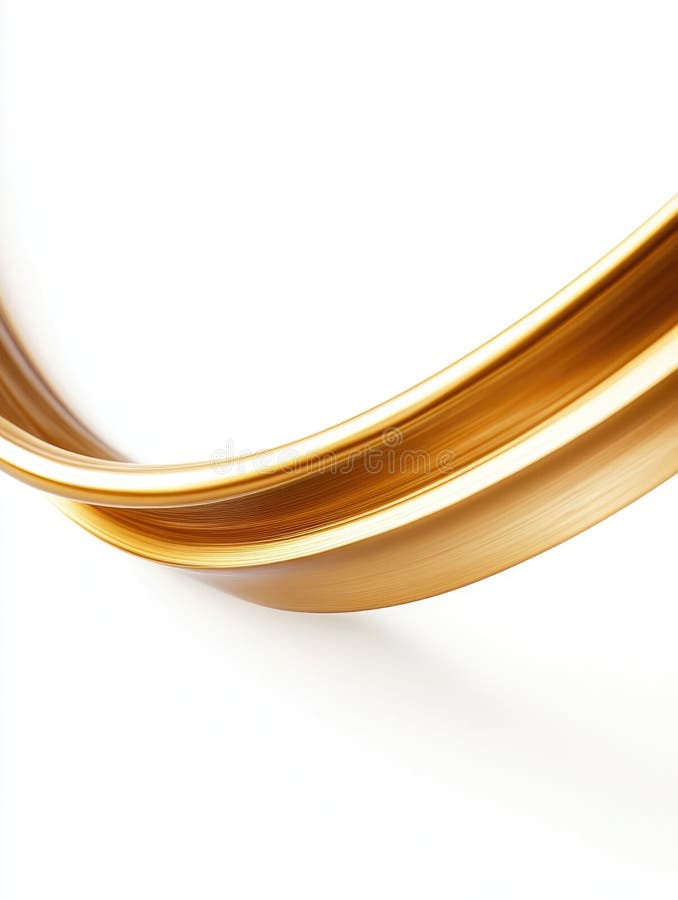 Curved Object on White Surface Stock Illustration - Illustration of ...