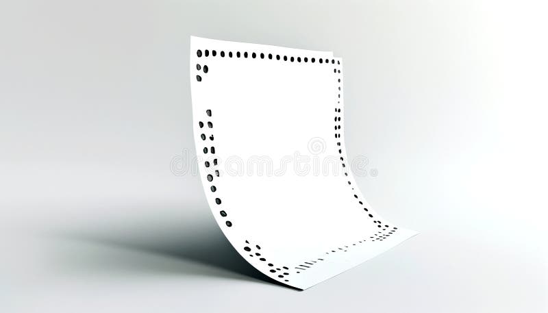 Curved Paper Sheet with Unique Dot Patterns and Textures Stock ...