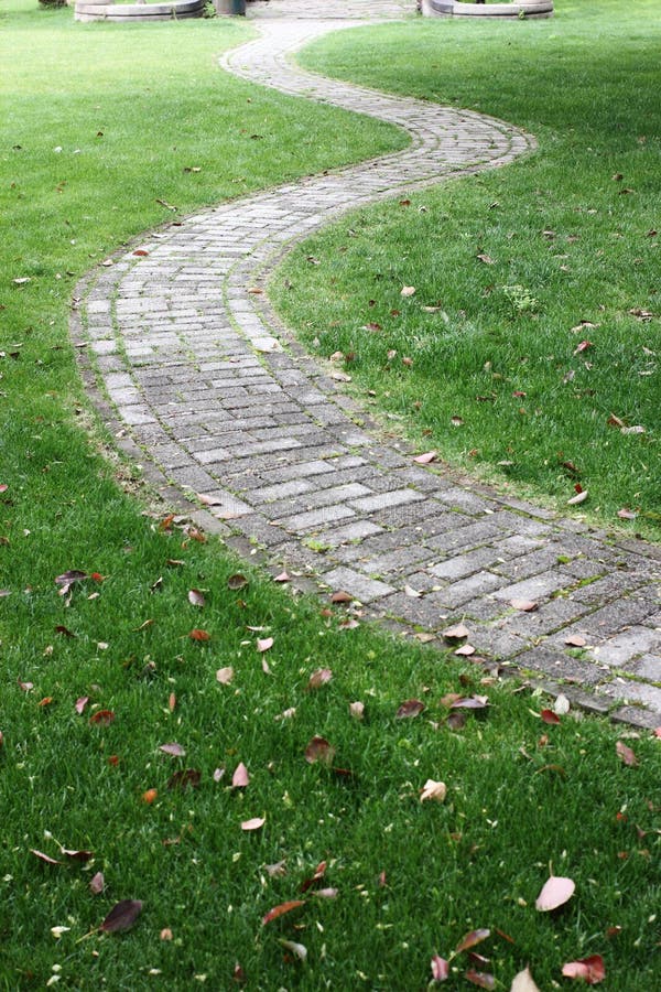 Curved path stock image. Image of vertical, plants, curves - 39162569