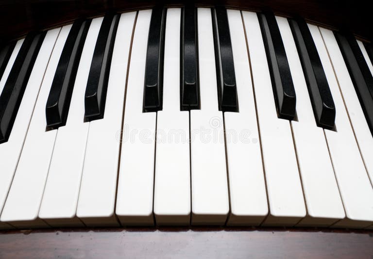 Curved piano keyboard stock photo. Image of abstract - 15423548