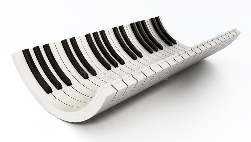 Curved Keyboard Piano Stock Illustrations – 99 Curved Keyboard Piano ...