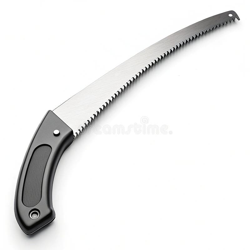 Curved Pruning Saw for Branch Cutting Stock Illustration - Illustration ...
