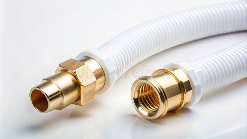 Curved PVC Air Conditioner Water Drain Pipe with Brass Fittings and ...