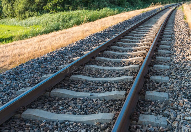 Railroad tracks stock image. Image of horizon, explore - 8271007