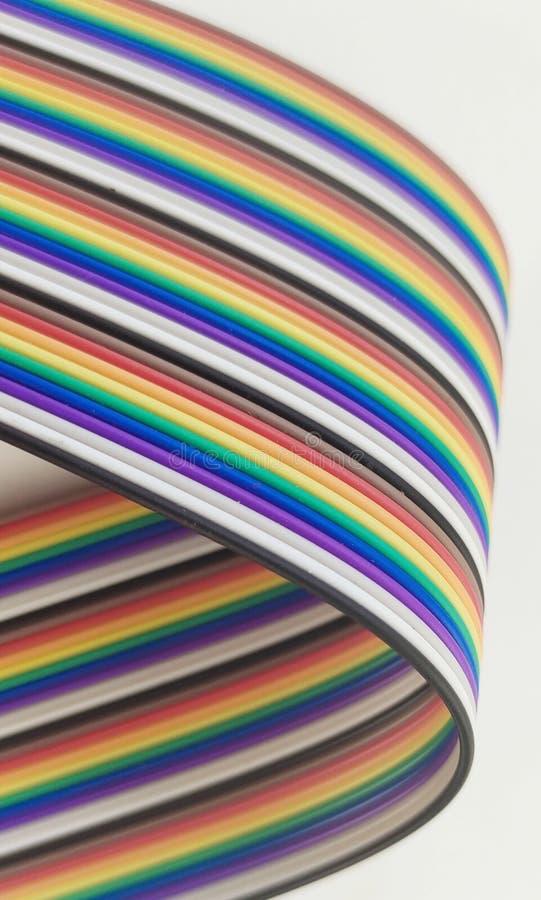 Colored wire stock photo. Image of macro, multicore, cable - 6020976