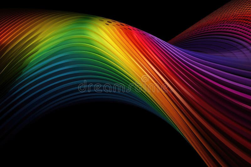 Curved Rainbow Stripes: these Images Feature Rainbow Stripes that Curve ...