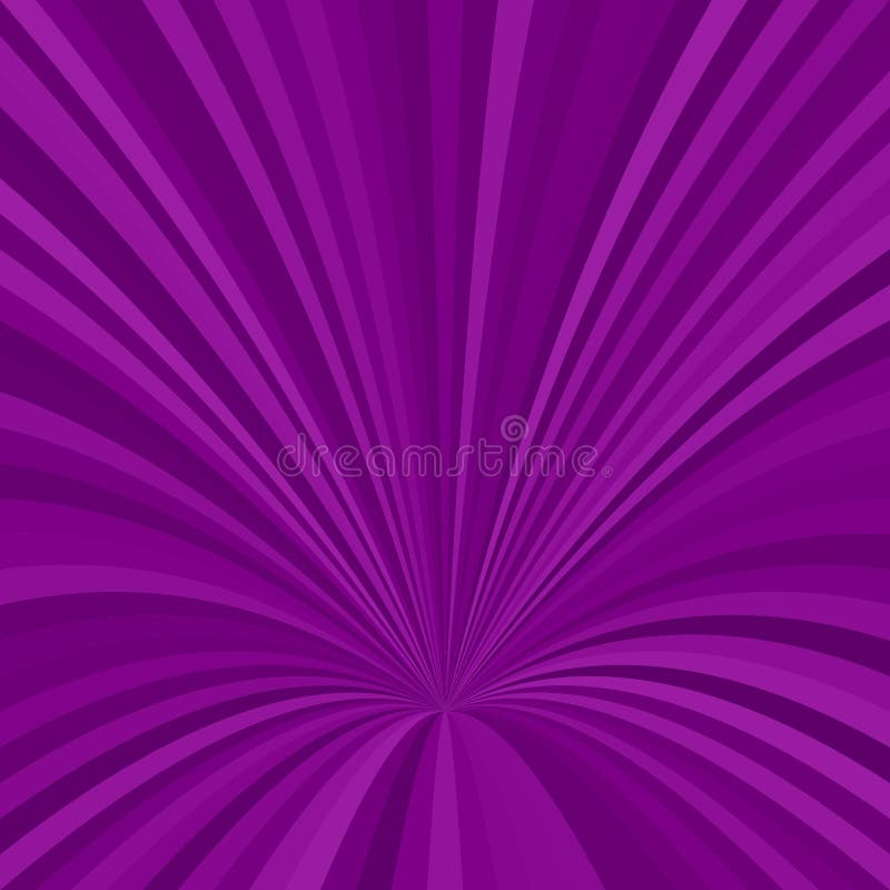 Curved Ray Background - Vector Graphic from Striped Rays in Purple ...