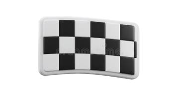 Curved Rectangular Tile Pattern with a Black and White Checkerboard ...