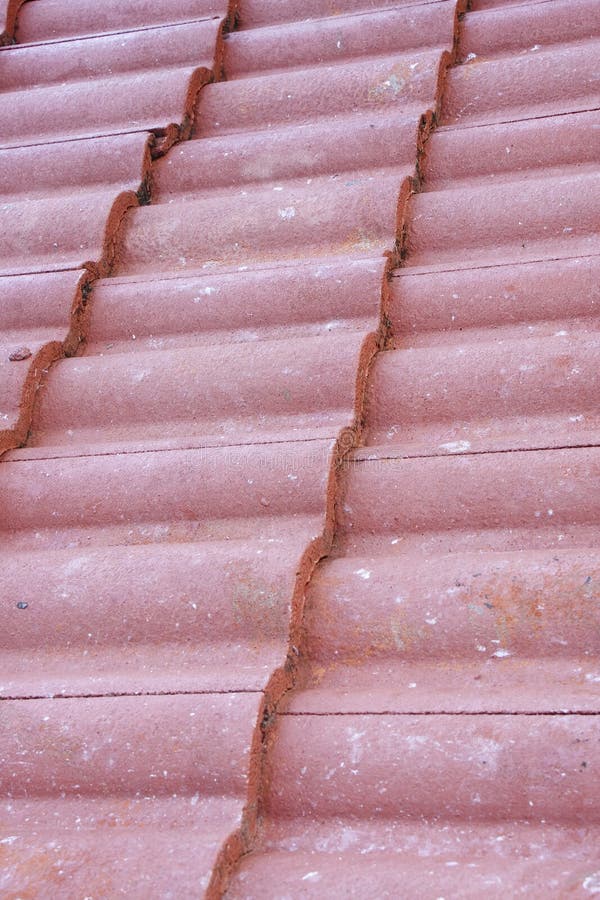 Curved Red Clay Ceiling Tiles Stock Photo - Image of curved, building ...