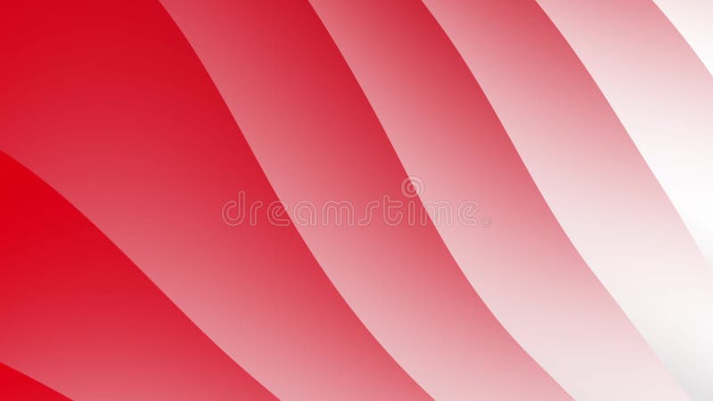 Curved Red and White Gradient Stripes Abstract Background. Stock ...