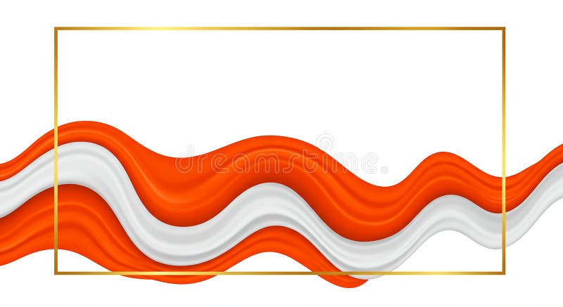 Curved Red and White Waves Create a Dynamic Pattern Across a White ...