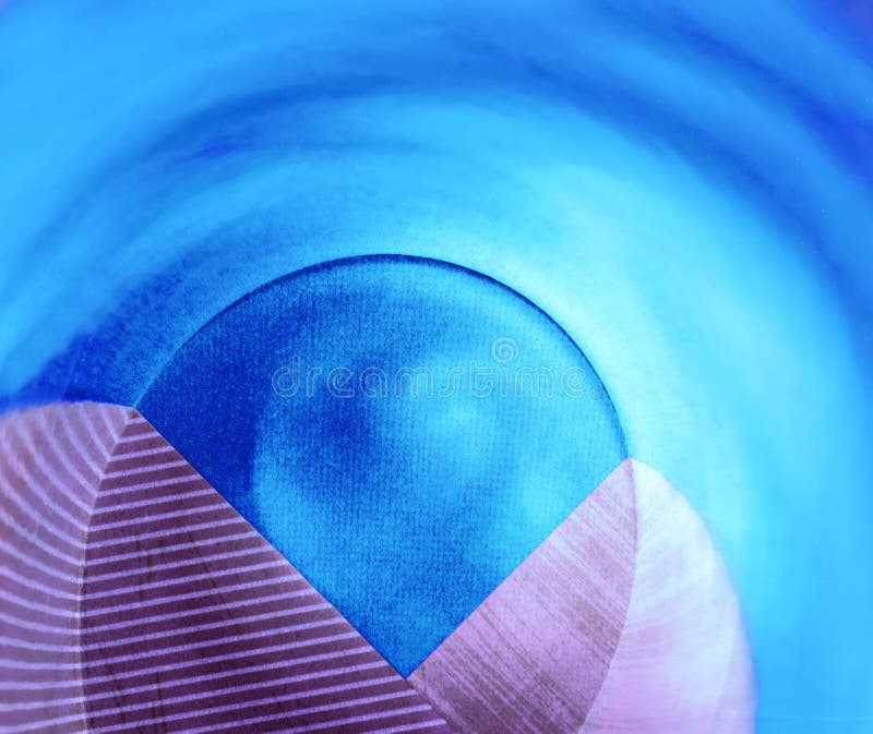 Curved Reflection of Printed Paper. Stock Image - Image of backdrop ...