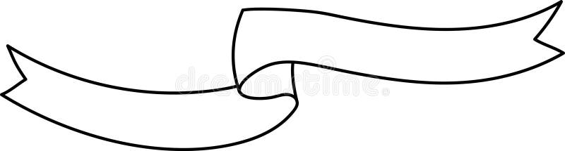Curved Ribbon Banner Pointed Stock Illustrations – 119 Curved Ribbon ...