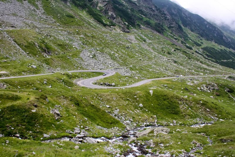 Curved road stock image. Image of highway, curves, blue - 12678333