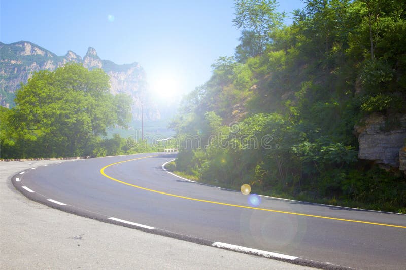 Curved road stock photo. Image of road, outdoors, twisty - 38458884