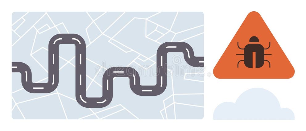 Triangular Network Road Stock Illustrations – 449 Triangular Network ...