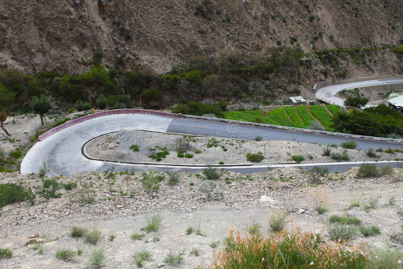 Curved road stock photo. Image of curved, landscape, bent - 30611616