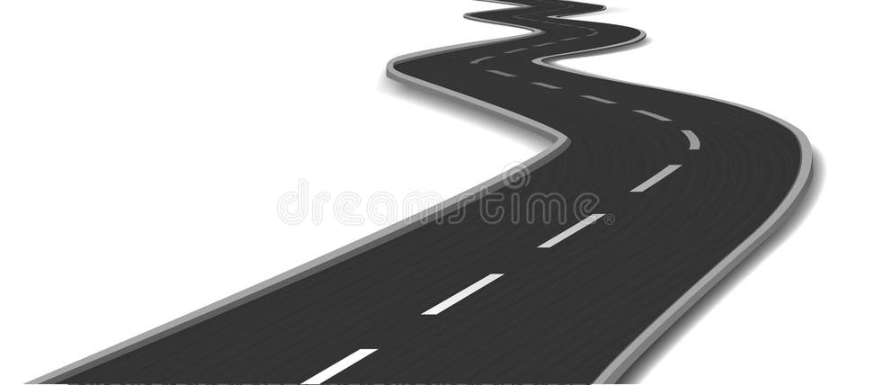 Curved Road Cartoon Stock Illustrations – 764 Curved Road Cartoon Stock ...