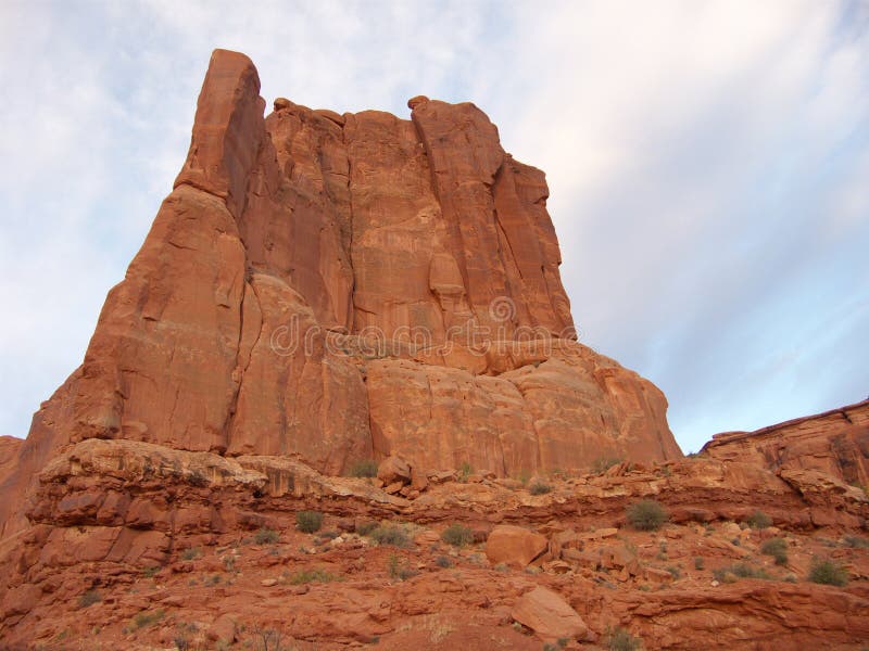 Curved Rock stock photo. Image of geology, cloud, arid - 10141568