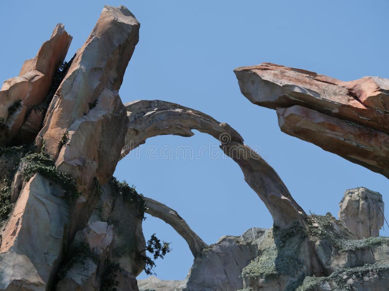 A curved rock formation stock image. Image of separate - 276948171