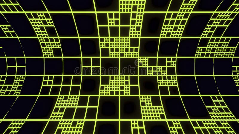 Curved Rotating Background with Grid. Design. Virtual Background with ...