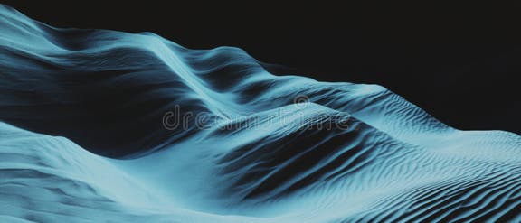 Exploring Abstract Patterns of Wind-sculpted Sand Dunes in a Desert Landscape Stock Illustration ...