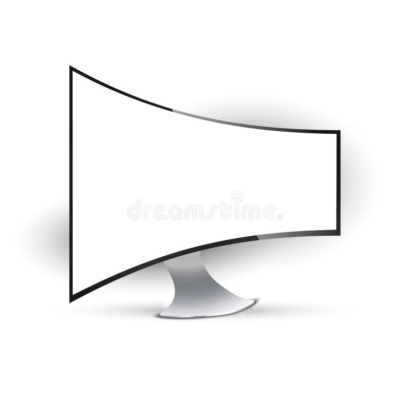 Curved Panel Screen Stock Illustrations – 306 Curved Panel Screen Stock ...