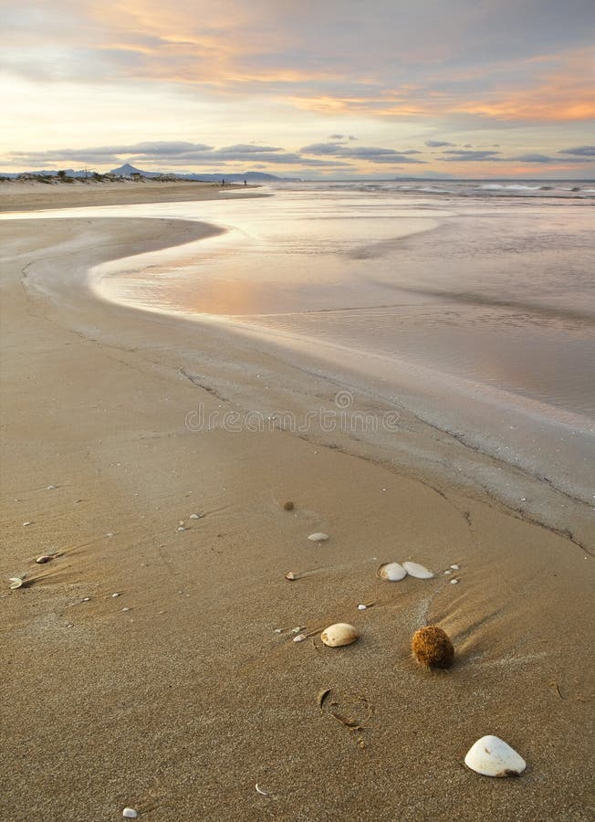 Curved Seashore stock photo. Image of curve, calm, wave - 10842876