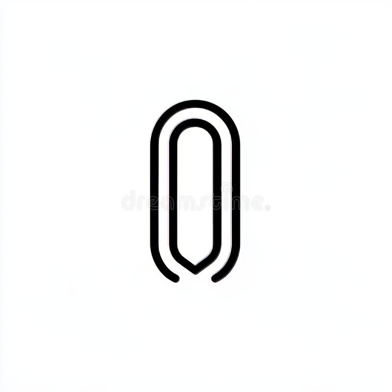 A Curved Shape Resembling a Paperclip Serves As a Symbol for Office ...