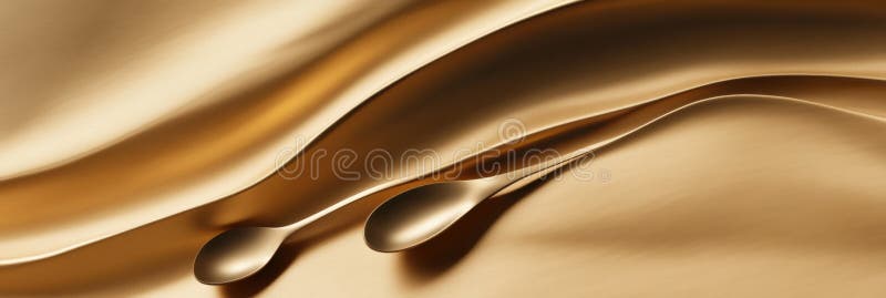 Curved Shapes of a Spoon and Cup Blend Seamlessly into Soft, Warm ...