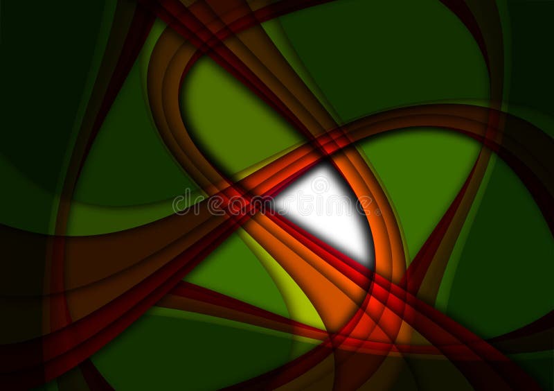 Curved shapes superimposed stock illustration. Illustration of mosaics ...