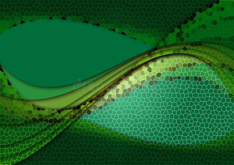 Curved shapes superimposed stock illustration. Illustration of contour ...